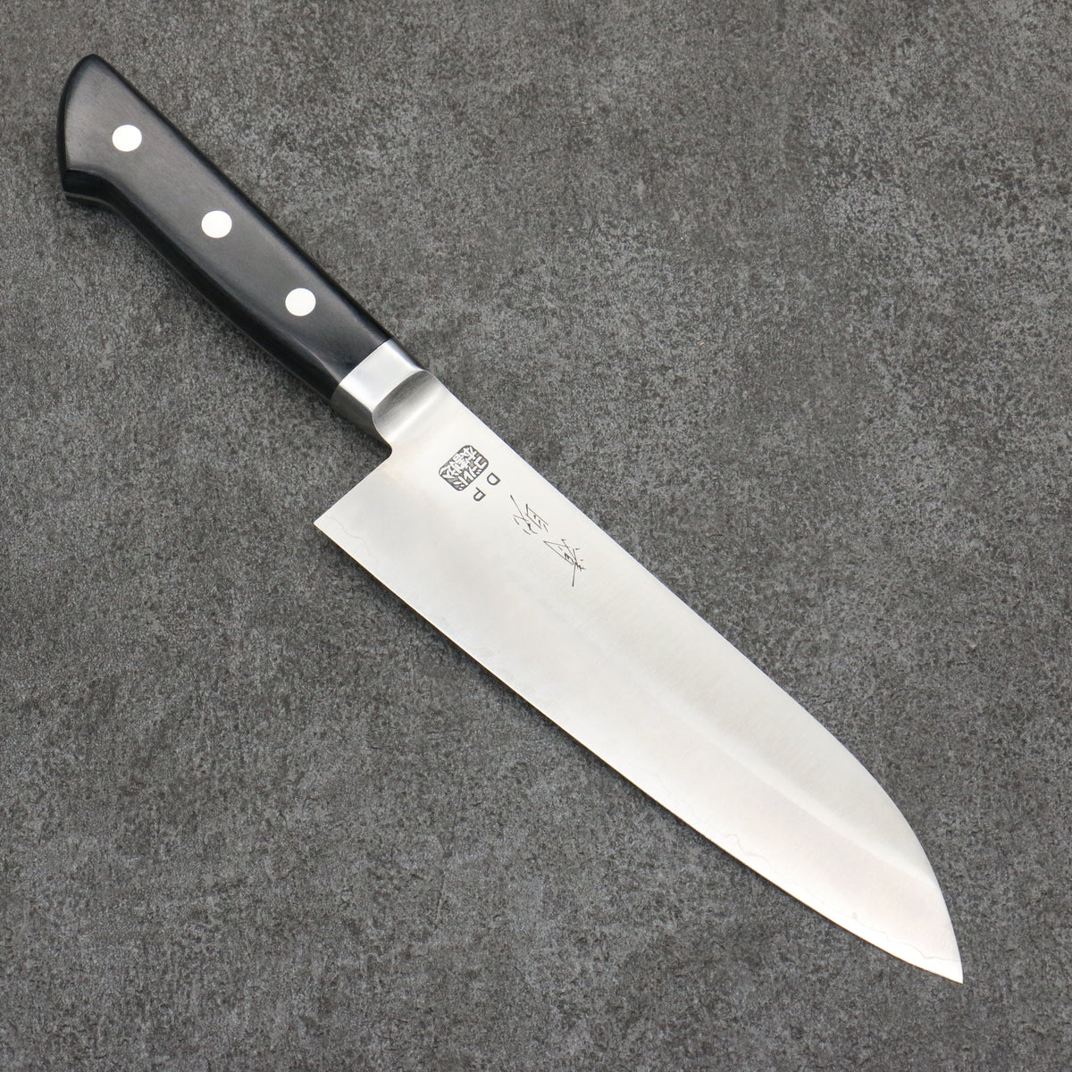 Seisuke VG1 Migaki Polish Finish Santoku 165mm Black Pakka wood Handle ...